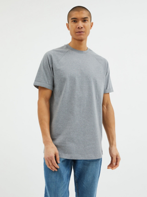 Light Grey Basic Longline T-Shirt | Men | George at ASDA