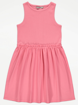 Pink Ribbed Top Dress | Kids | George at ASDA