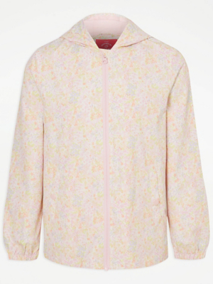 Pink Floral Print Rain Mac | Kids | George at ASDA