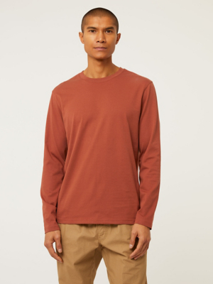 Rust Long Sleeve Top | Men | George at ASDA