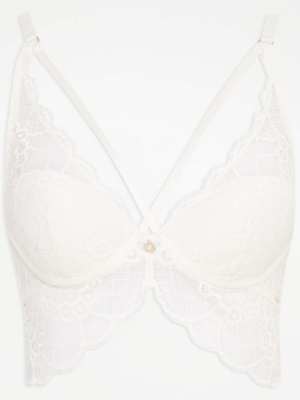 Entice White Lace Padded Bra | Sale & Offers | George at ASDA