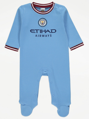 Manchester City Football Club Blue Sleepsuit | Baby | George at ASDA
