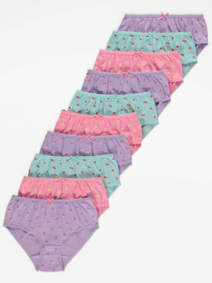 Fruit Print briefs 10 Pack | Kids | George at ASDA
