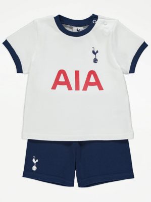 Tottenham Hotspur Football White T-Shirt and Shorts Outfit | Baby ...