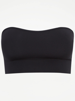 Black Bandeau Bra | Lingerie | George at ASDA