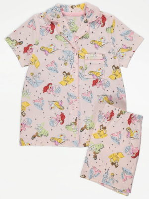 Disney Princess Pink Shirt Pyjamas | Kids | George at ASDA