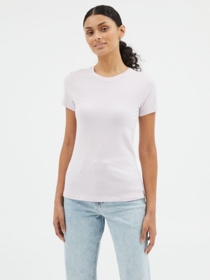 Lilac Crew Neck T-Shirt | Women | George at ASDA