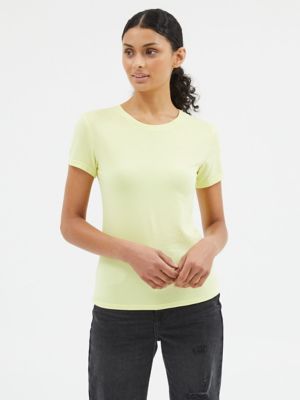 Yellow Crew Neck T-Shirt | Women | George at ASDA