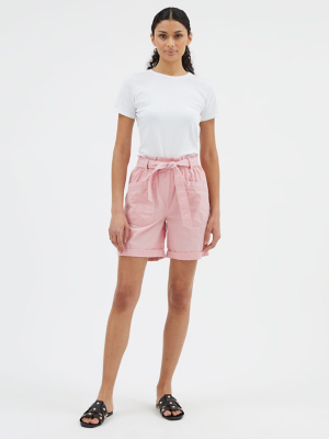 Pink Belted Paper Bag Shorts | Women | George at ASDA