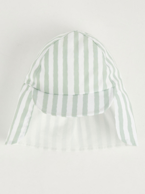 Unisex Mint Green Striped Keppi Hat | Baby | George at ASDA