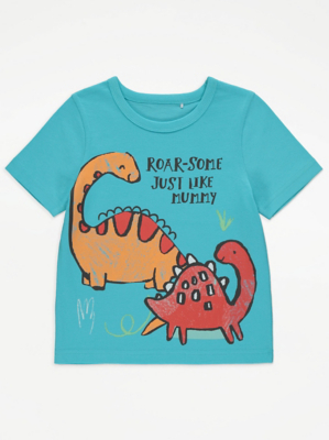 Blue Roar-Some Like Mummy Dinosaur T-Shirt | Kids | George at ASDA