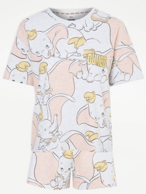 Disney Dumbo Grey Character Print Short Pyjamas | Sale & Offers ...