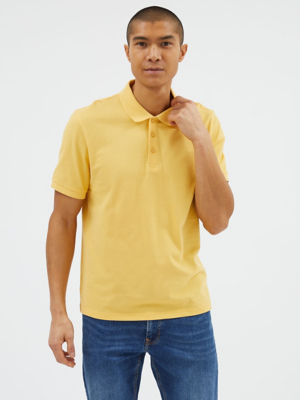 Yellow Plain Polo Top | Men | George at ASDA