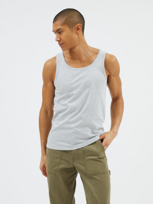 Grey Plain Vest | Men | George at ASDA