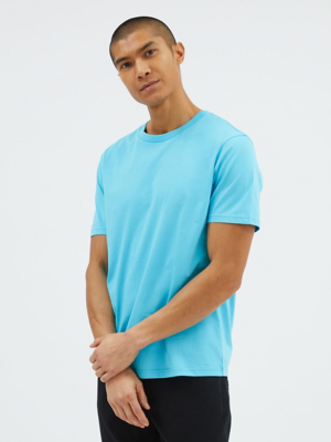 Bright Blue Plain T-Shirt | Men | George at ASDA