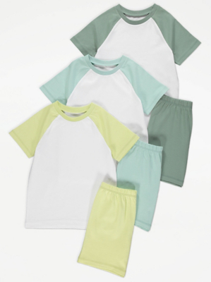 Green Short Pyjamas 3 Pack | Kids | George at ASDA