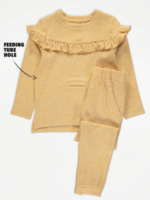 Easy On Adaptive Yellow Soft Knit Top and Joggers Outfit | Kids ...
