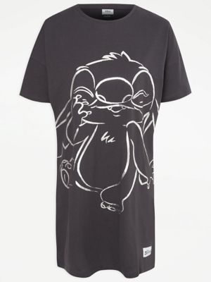 Disney Lilo and Stitch Charcoal Nightdress | Sale & Offers | George at ASDA