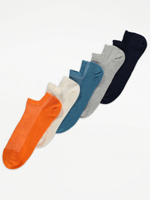 Bright Mesh Trainer Liner Socks 5 Pack | Men | George at ASDA