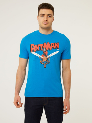 Marvel Ant-Man Graphic Print Blue T-Shirt | Men | George at ASDA