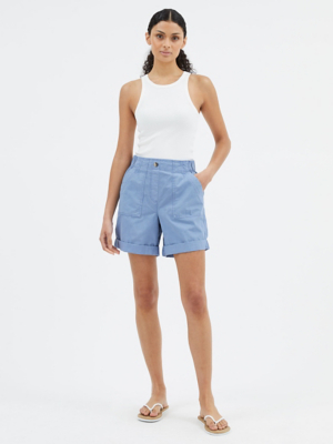 Blue Cotton Shorts | Women | George at ASDA