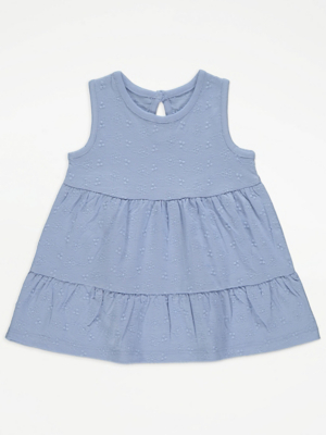 Blue Embroidered Jersey Dress | Sale & Offers | George at ASDA