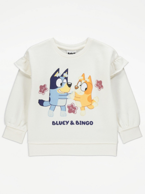 Bluey and Bingo White Star Sweatshirt | Kids | George at ASDA