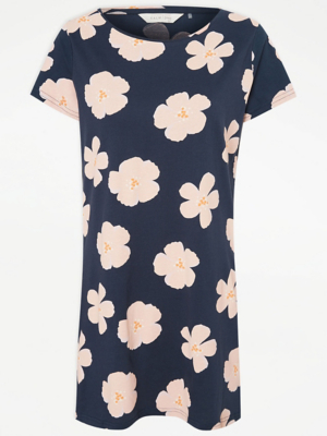 Navy Flower Nightdress | Sale & Offers | George at ASDA