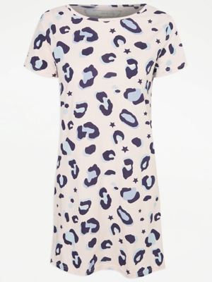 Pink Leopard Print Night Dress | Women | George at ASDA