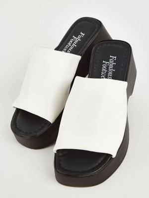 White Mule Wedges | Women | George at ASDA