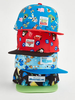 Disney Pixar Character Print Caps 4 Pack | Kids | George at ASDA