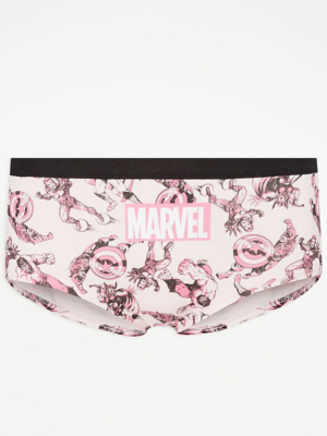 Marvel Pink Character Short Briefs | Lingerie | George at ASDA
