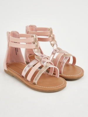 Pink Twist Gladiator Sandals | Kids | George at ASDA