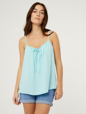 Turquoise Tie Up Strappy Cami Top | Women | George at ASDA
