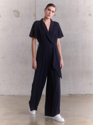 EXCLUSIVE Navy Crepe Jumpsuit | Women | George at ASDA