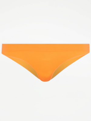 Bright Orange Seam Free Brazilian Knickers | Sale & Offers | George at ASDA