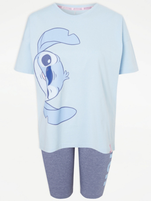 Disney Lilo & Stitch Blue Cycling Short Pyjamas | Sale & Offers ...