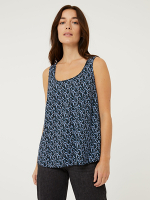 Blue Floral Built Up Cami Top | Women | George at ASDA