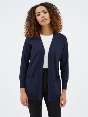 Navy Edge To Edge Longline Cardigan | Women | George at ASDA