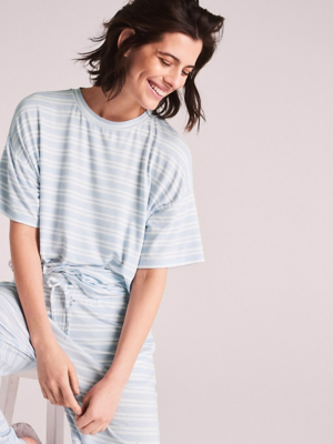 Grey Cherry Print Ribbed Short Pyjamas | Women | George at ASDA