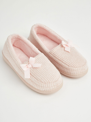 Pink Marl Full Back Slippers | Lingerie | George at ASDA