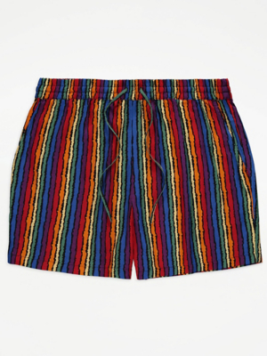 Pride Rainbow Stripe Shorts | Men | George at ASDA