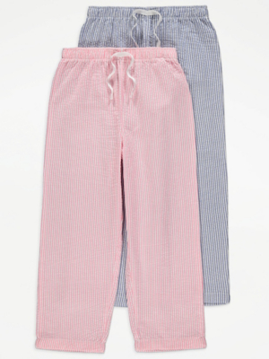 Striped Lightweight Pyjama Bottoms 2 Pack | Kids | George at ASDA