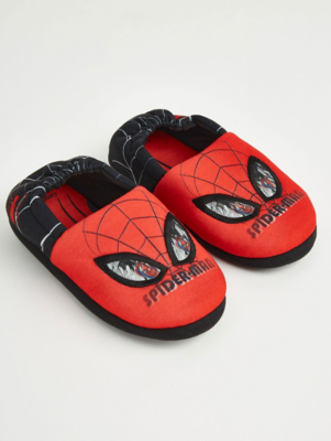 Marvel Spider-Man Red Full Back Slippers | Kids | George at ASDA