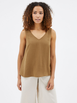Khaki V-Neck Cami Top | Women | George at ASDA