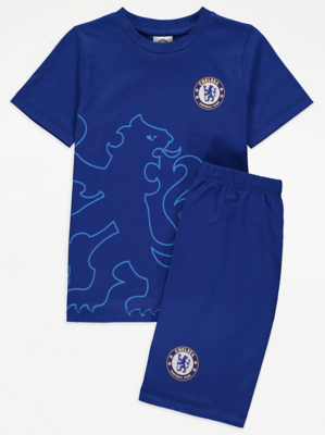 Chelsea Football Club Blue Short Pyjamas | Kids | George at ASDA