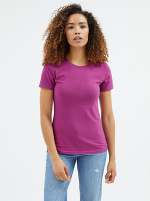 Purple Crew Neck T-Shirt | Women | George at ASDA