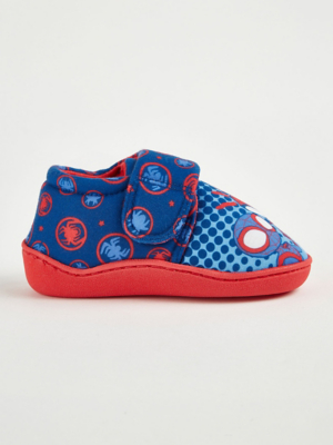Marvel Spider-Man Blue Cupsole Slippers | Kids | George at ASDA