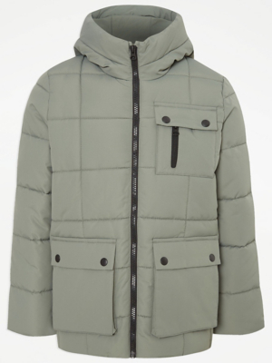 Sage Green Collegiate Bomber Jacket | Kids | George at ASDA