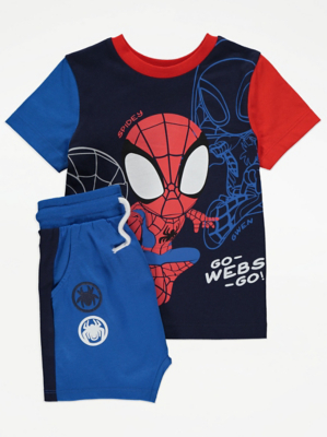 Marvel Spider-Man T-Shirt and Shorts Outfit | Kids | George at ASDA